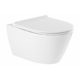 Pakabinamas unitazas SANLIFE Rimflush be nuplovimo lanko (380x560x352mm ...