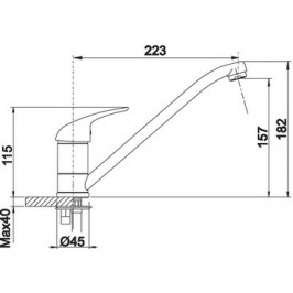 Plautuvės maišytuvas BLANCOVITIS chromas - Vedela.lt